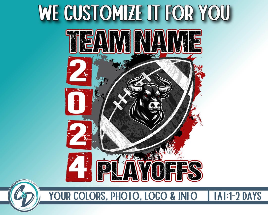 Trending Football Playoffs Design, Football Custom Mascot PNG ...