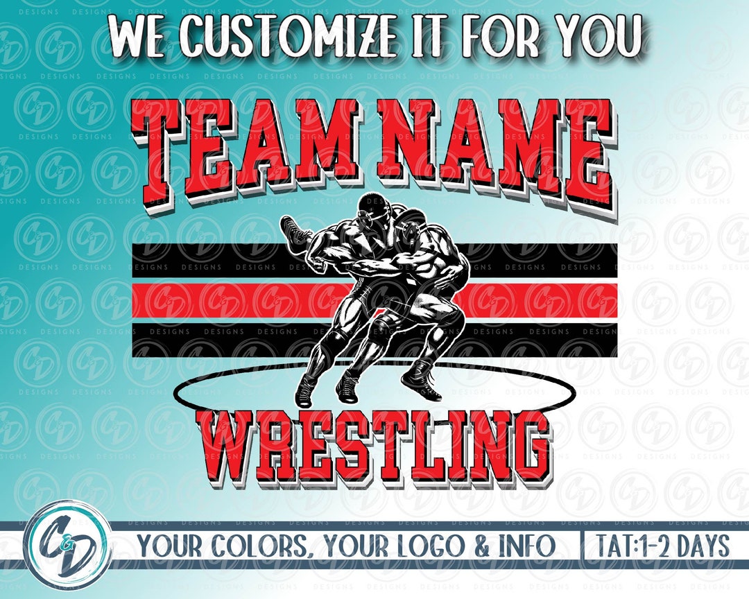Custom Wrestlers Wrestling Design, Team Custom Mascot PNG, Sublimation ...