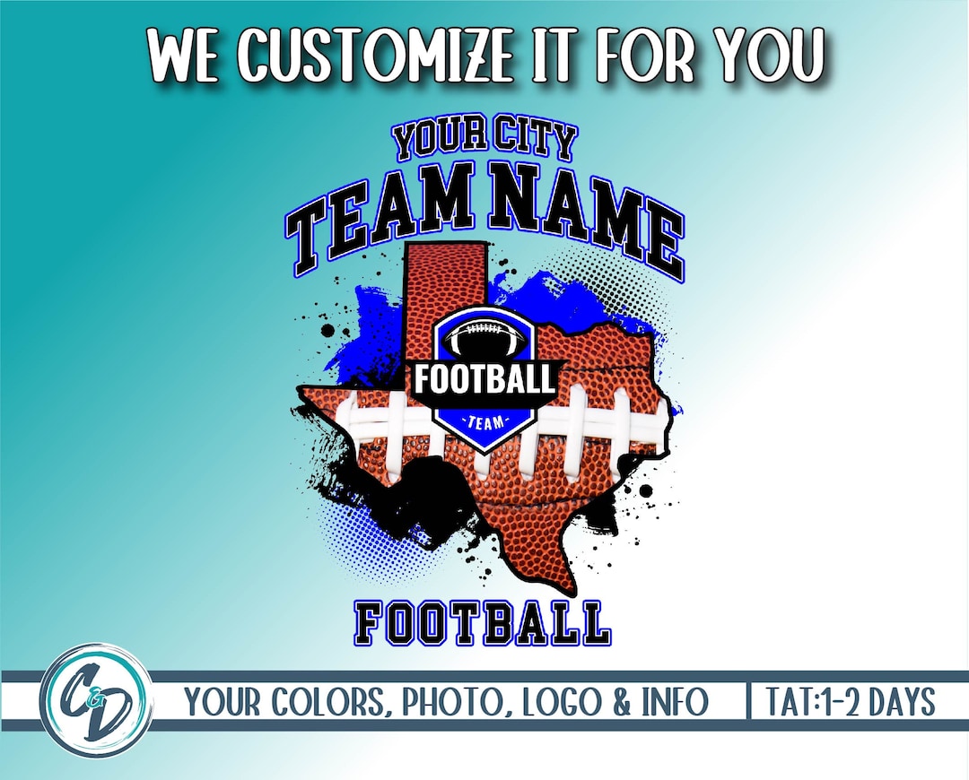 Custom Football State Design, Football State Championship Shirt PNG ...