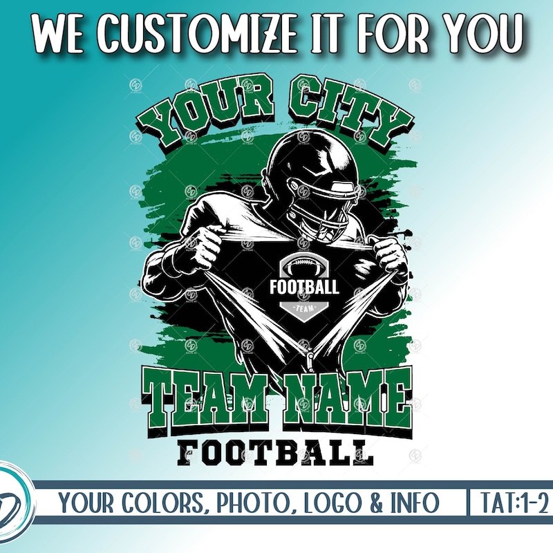 Football Player Rip - Etsy