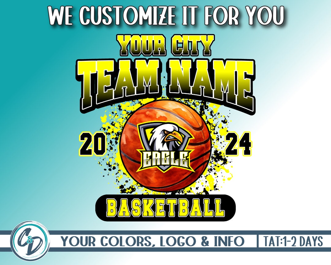 Custom Basketball Team Design, Basketball Custom Mascot PNG, Shirt ...