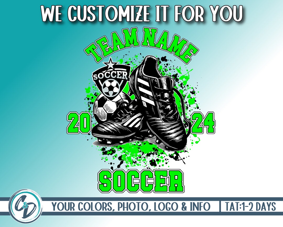 Custom Soccer Team Design, Soccer Custom Mascot PNG, Shirt Design ...
