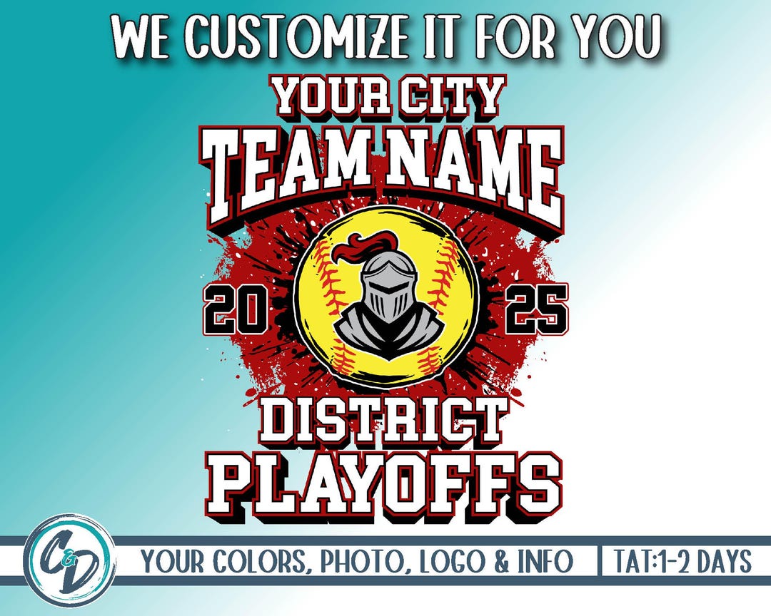 Trending Custom Softball Playoffs PNG, Softball District Playoffs ...