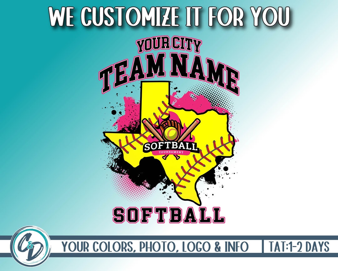 Custom Softball State Design, Softball State Championship Shirt PNG ...