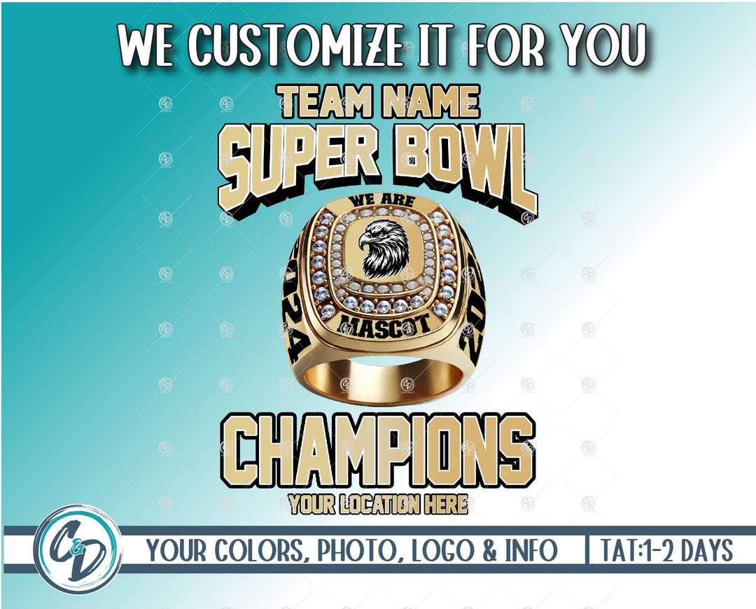 Buy Custom Super Bowl Champions Ring Design, Football Custom Superbowl ...