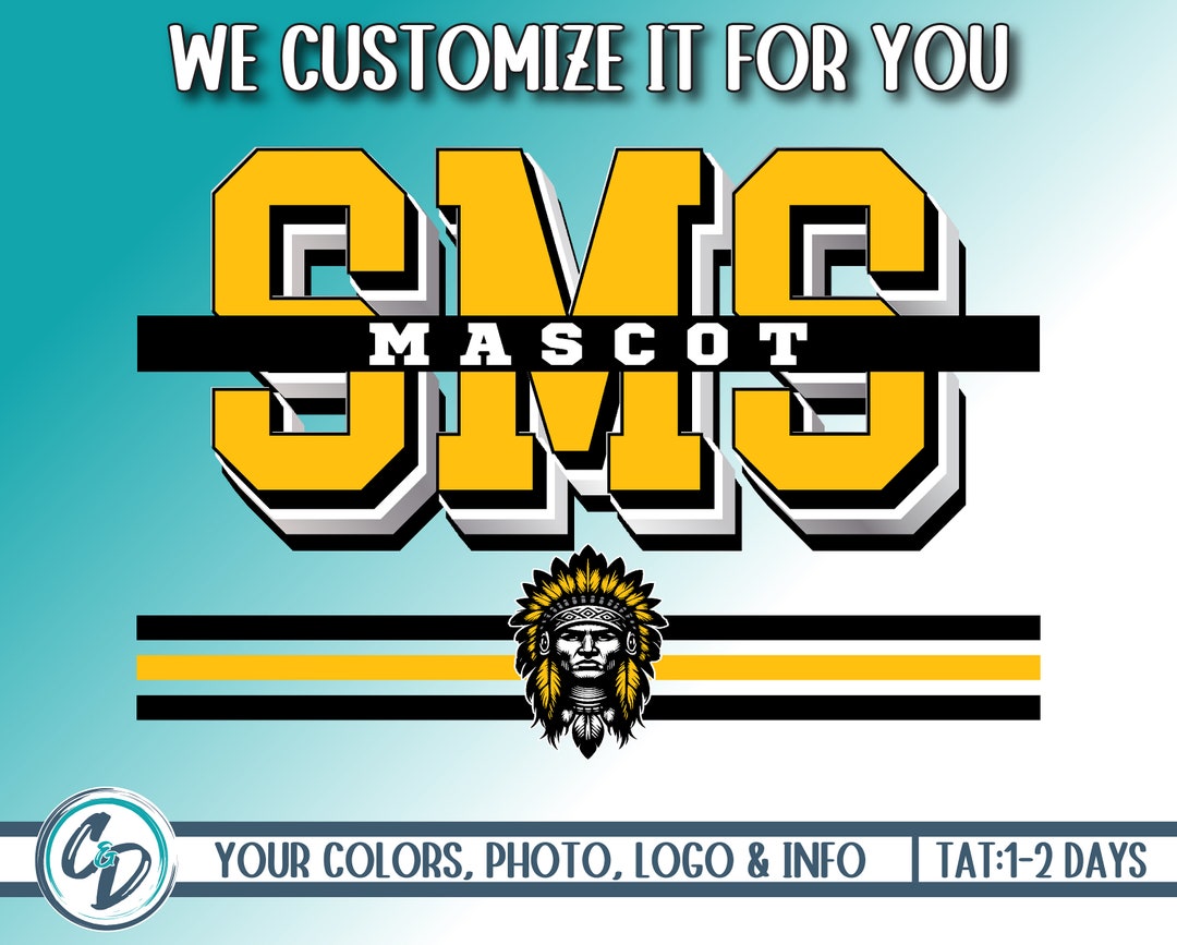 Custom High School Mascot Design, Personalized School Reunion PNG ...