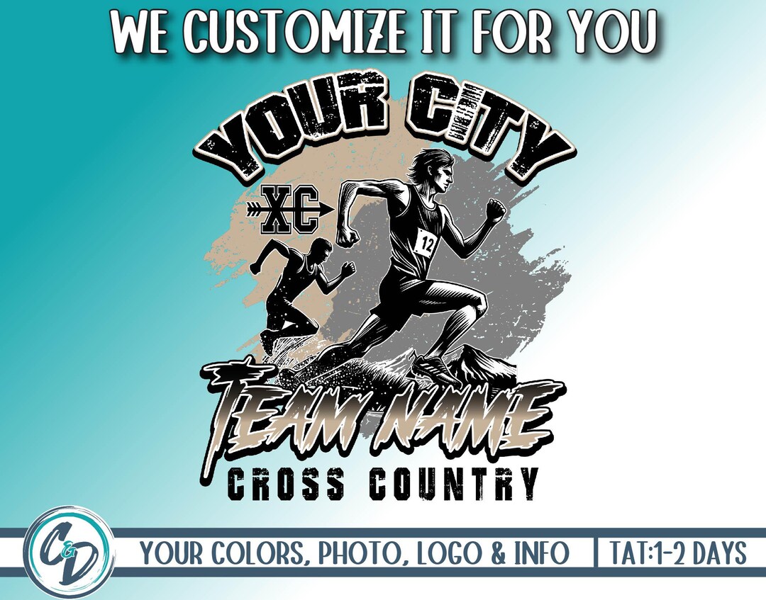 Personalized Cross Country Shirt Design, Customized Cross Country PNG ...