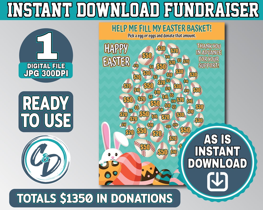 Baseball Easter Pick a Number Fundraiser, Baseball Easter Egg Hunt ...