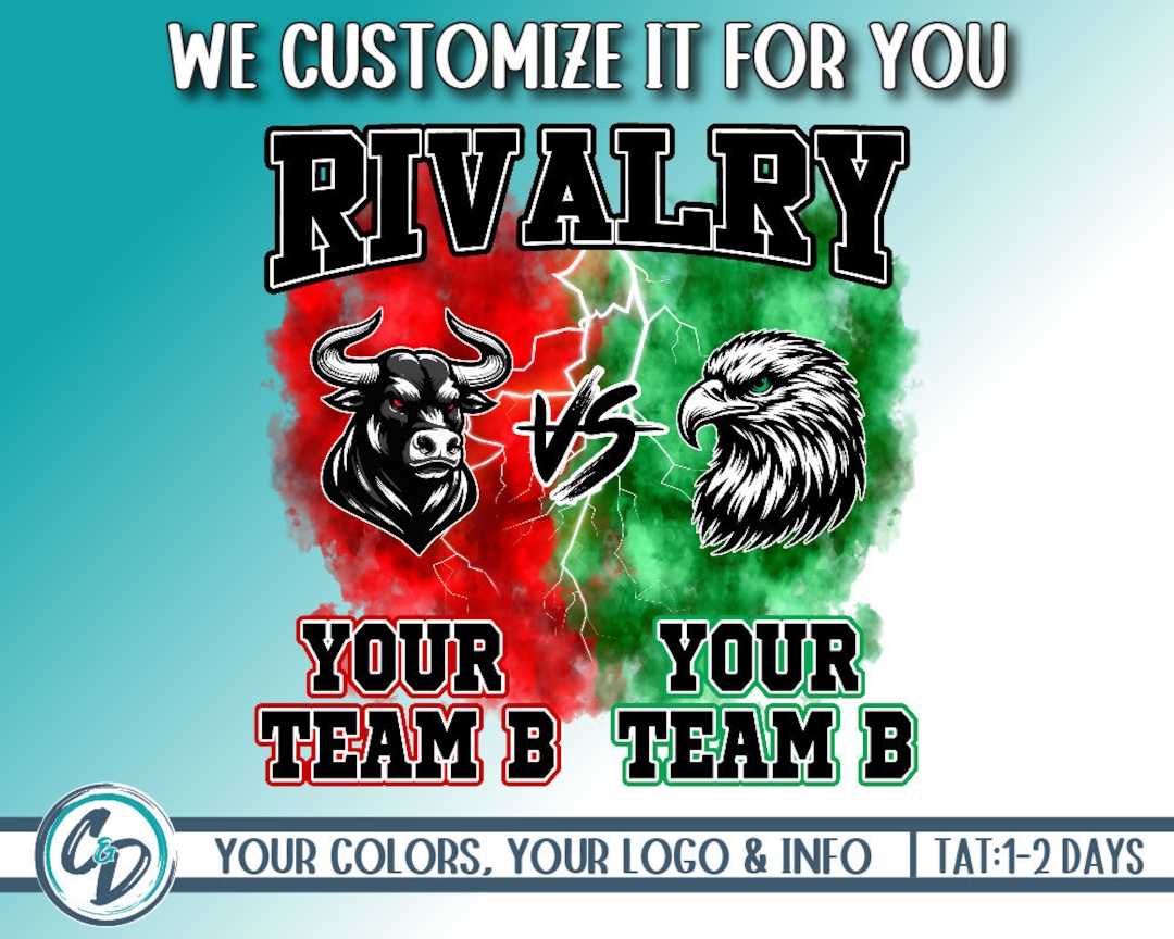 Custom Football Versus Design, Football Championship, Football Rivalry ...