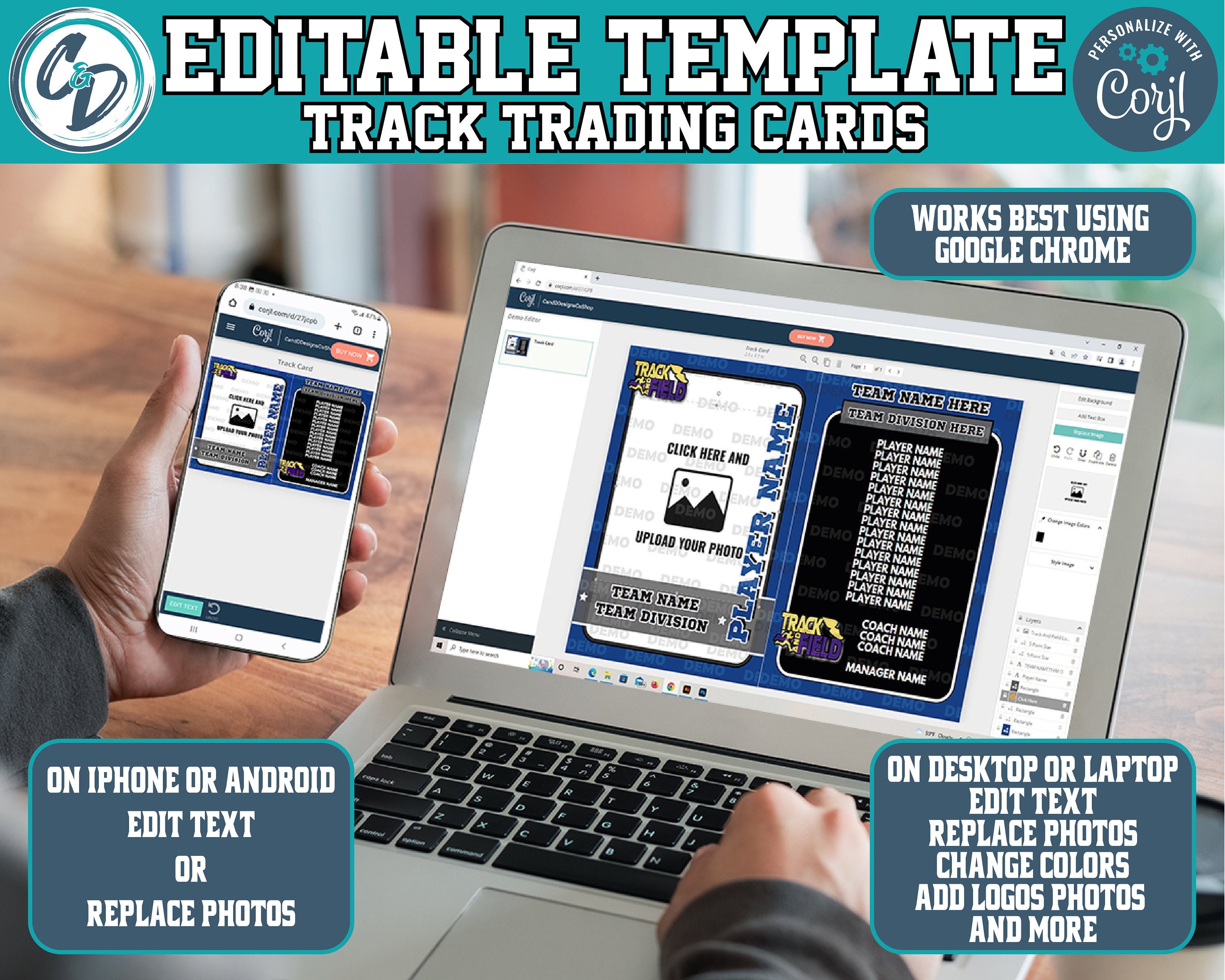 Customizable Track and Field Card Template Editable Sports - Etsy