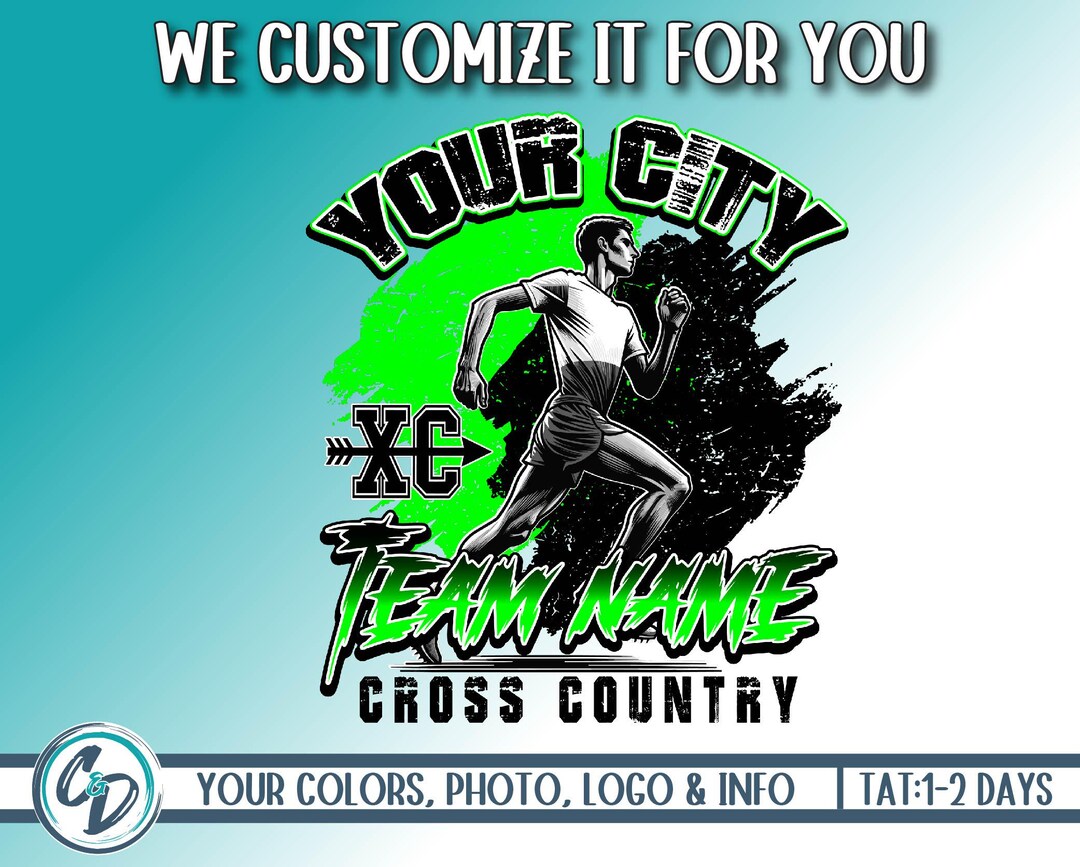 Customized Cross Country PNG, Cross Country Shirt Design, Custom State ...