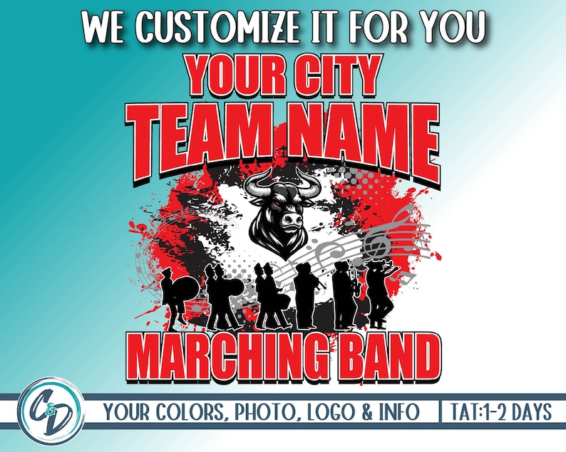 Custom Marching Band Design, Marching Band Mascot PNG, Marching Band ...