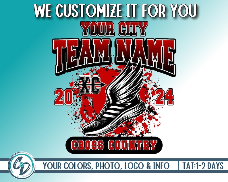 Custom Cross Country Design, Cross Country Shirt Design, Customized ...