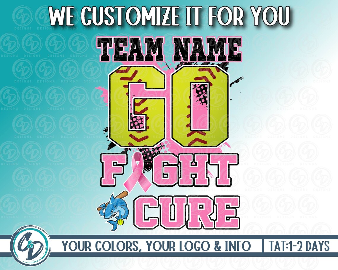 Personalized Softball Cancer PNG, Softball Breast Cancer Awareness PNG ...