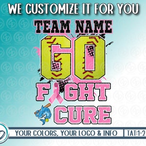 Personalized Softball Cancer PNG, Softball Breast Cancer Awareness PNG ...
