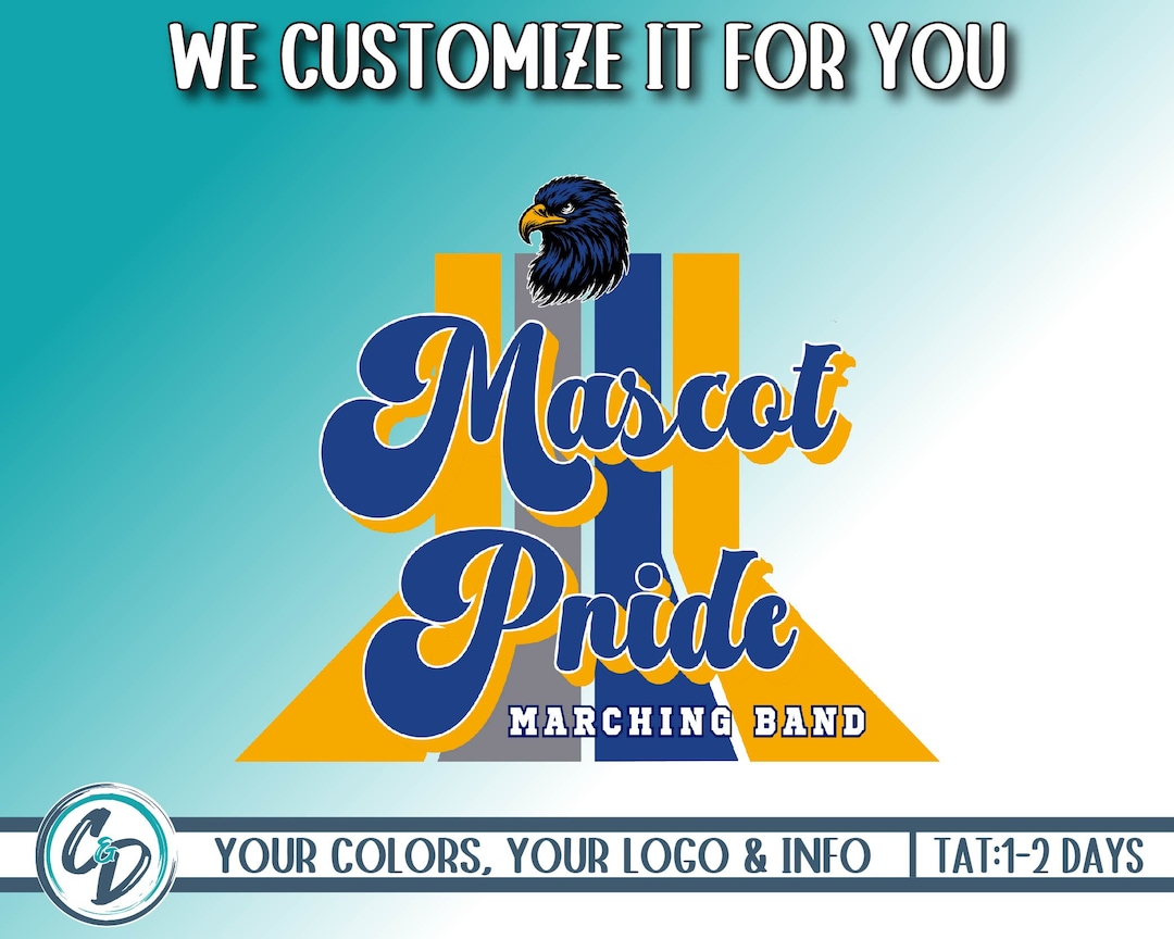 Marching Band Shirt Design, Marching Band Personalized PNG, Custom ...