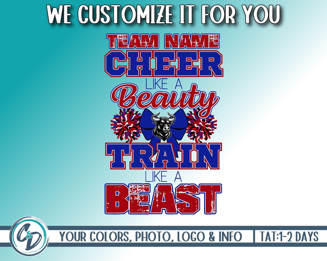 Custom Cheerleading Design, Cheerleading Personalized PNG, Cheer Squad ...