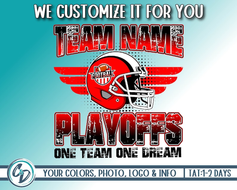 Custom Football Playoffs Design, Football Custom Mascot PNG ...