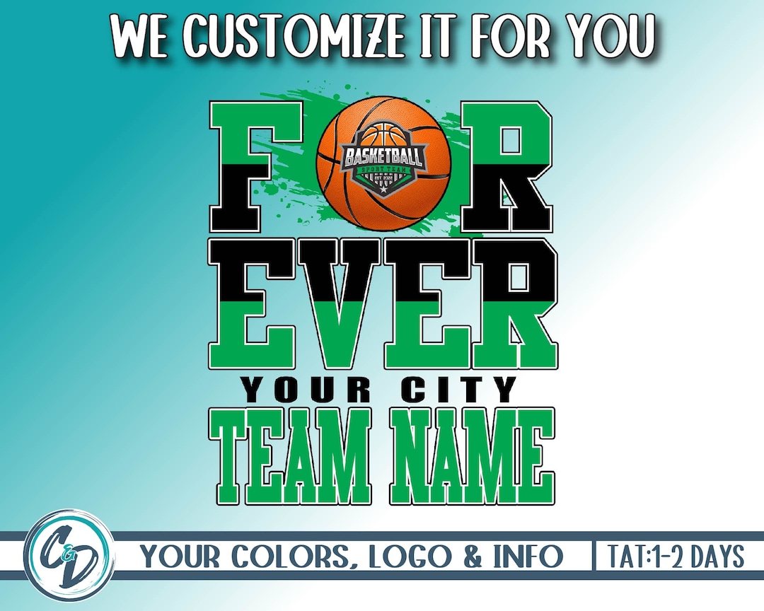 Custom for Ever Basketball Design, Basketball Team Mascot, Sublimation ...