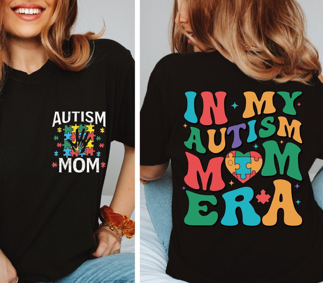 In My Autism Mom Era Shirt, Autism Awareness Shirt, Autism Puzzle Shirt ...