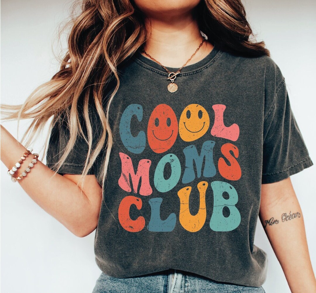 Retro Cool Moms Club Shirt, Cool Mom Club, Mama Shirt, Mom Shirt, Mom ...