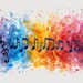 Bright Music Notes on Stave Sublimation Tumbler 20oz Straight/skinny ...