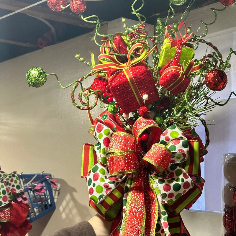 Grinch Tree Toppers - Etsy