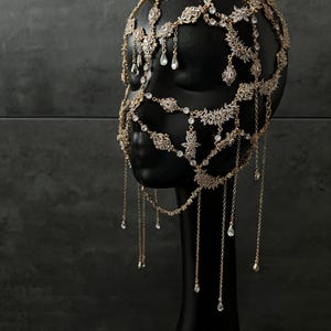Gold Crystal Mask_burning Man Mask_gold Face Veil_rhinestone Mask_gold ...