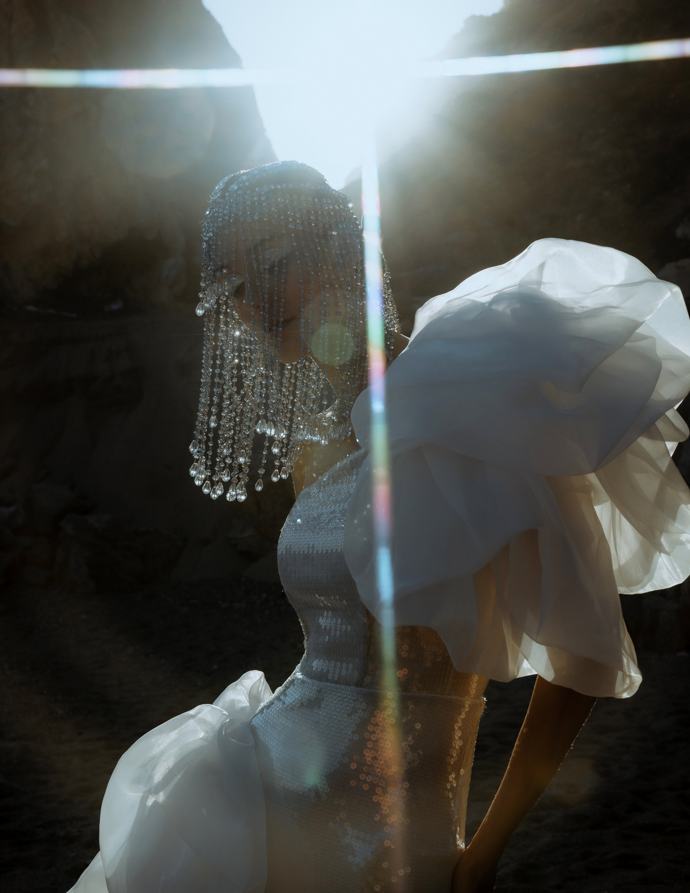 Crystal Headpiece _ Show Headpiece _silver Headpiece _ Bridal Headpiece ...