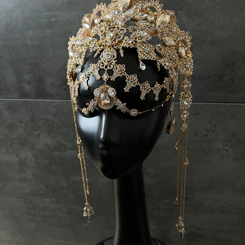 Gold Headpiece - Etsy