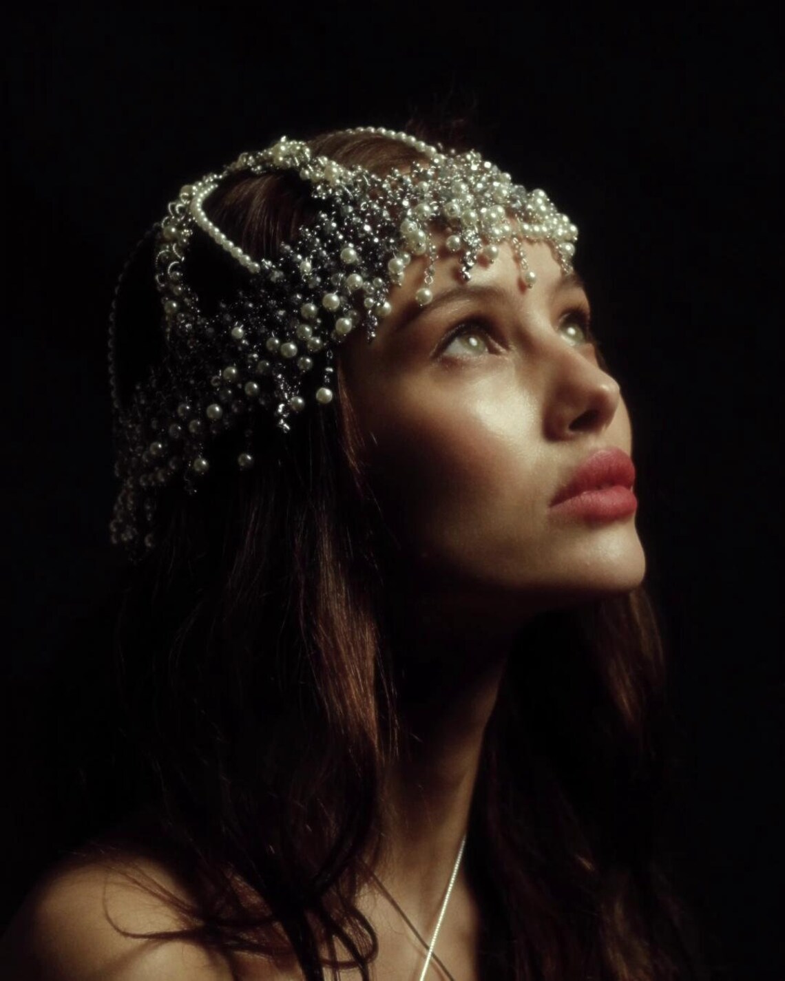 Bridal Headpiece _ Silver Headpiece _ Silver Headpiece _ Pearl ...