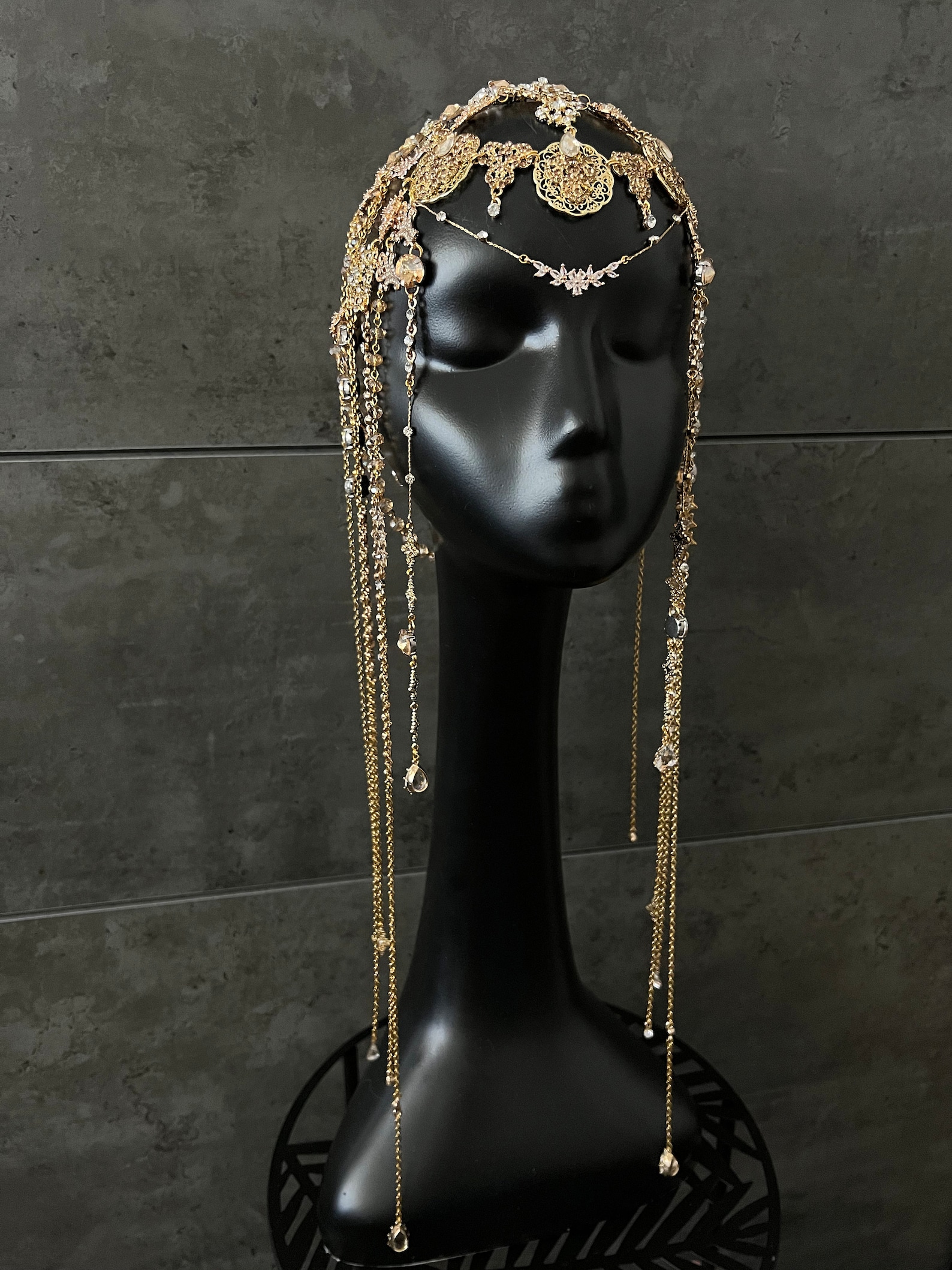Gold Crystal Headpiece _stunning Wedding Headpiece_ Gorgeous Gold ...