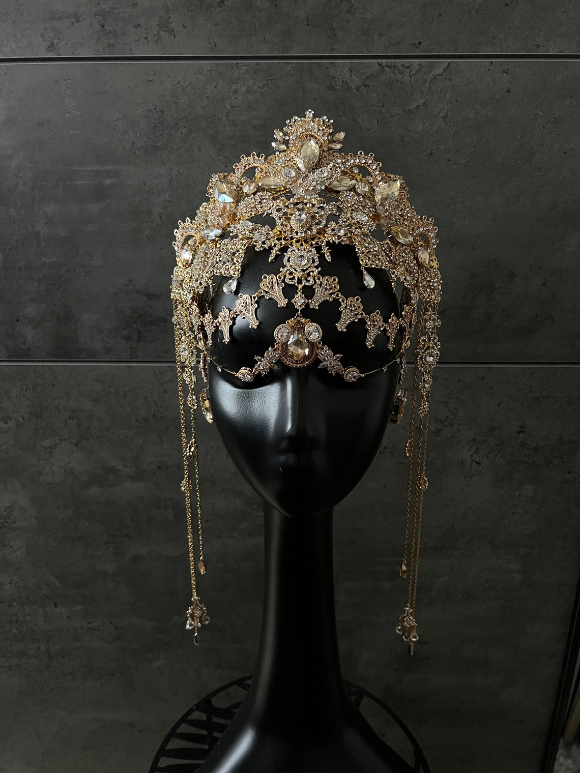 Halo Headpiece _sparkling Halo Crown_crystal Headpiece_goddess ...