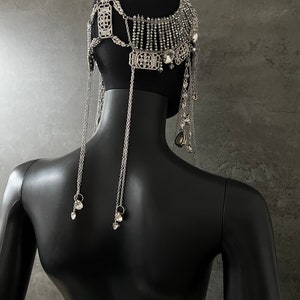 Silver Headpiece _rhinestone Head Chain_ Crystal Hair_ Rhinestone ...