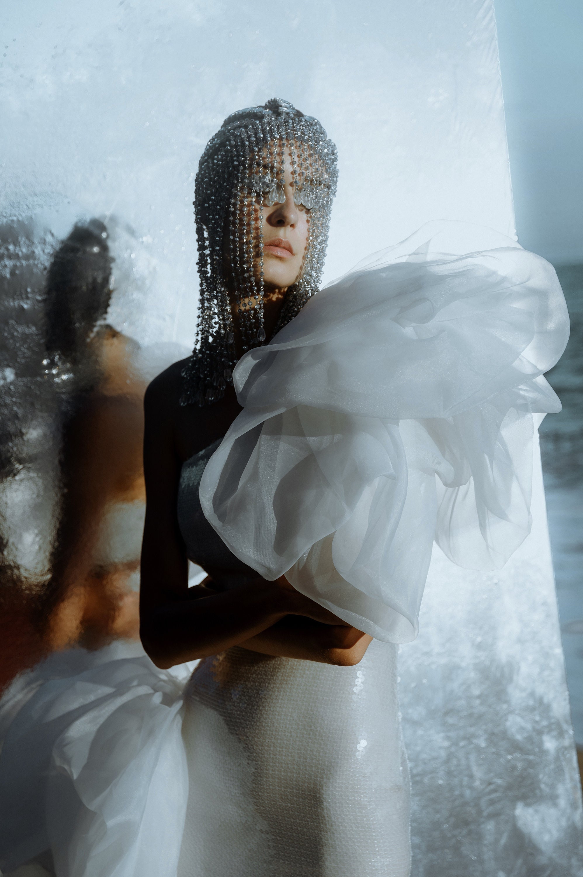 Crystal Headpiece _ Show Headpiece _silver Headpiece _ Bridal Headpiece ...