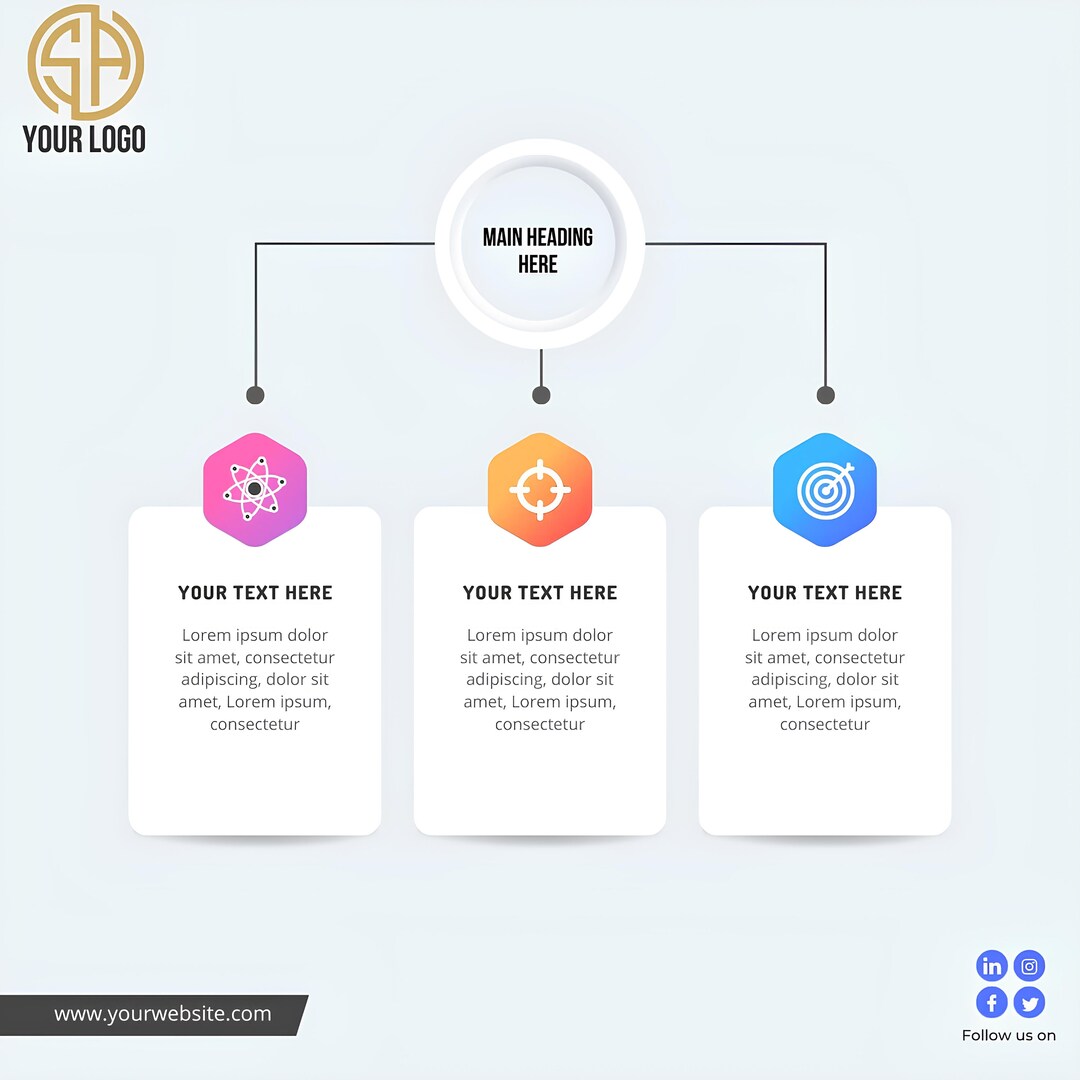 50 Instagram Infographic and Chart Template - Etsy