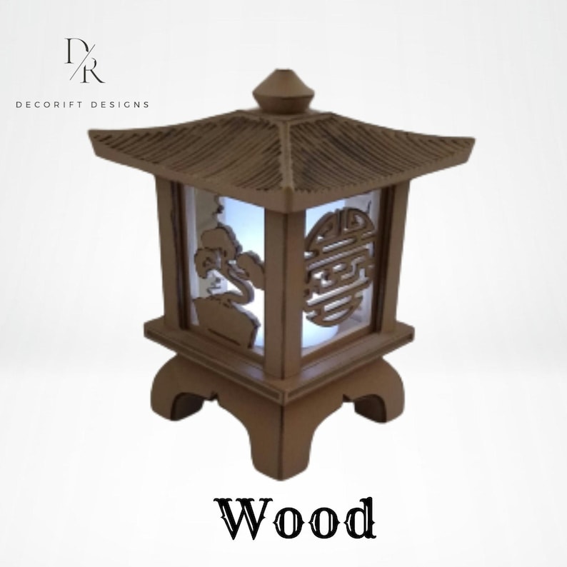 Japanese LED Lantern, 3D Print - Etsy