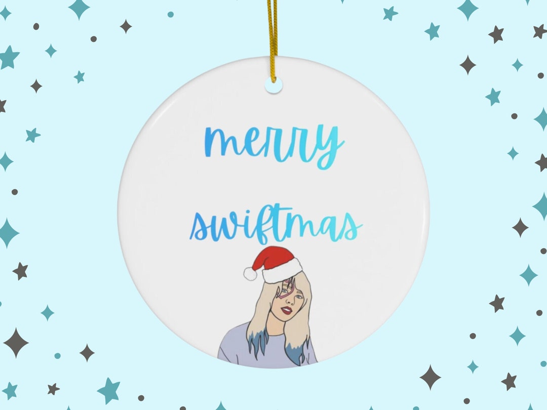 Taylor Swift Christmas Tree Ornament Merry Swiftmas - Etsy