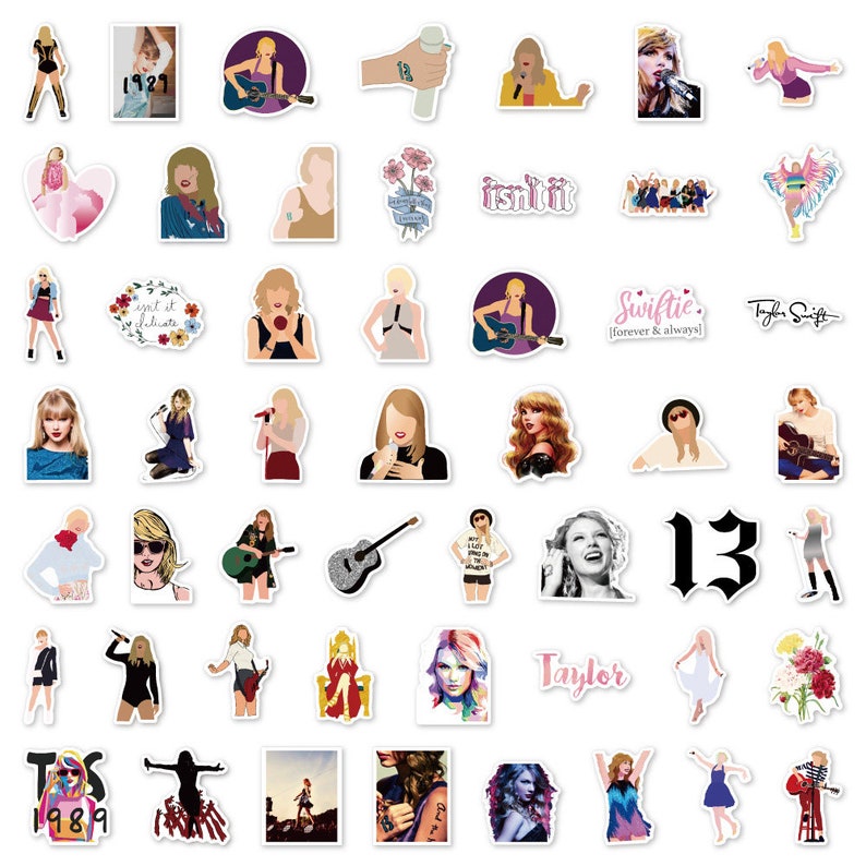 10-100 Pcs Taylor Swift Stickers, Swiftie Sticker, Eras Tour Stickers ...
