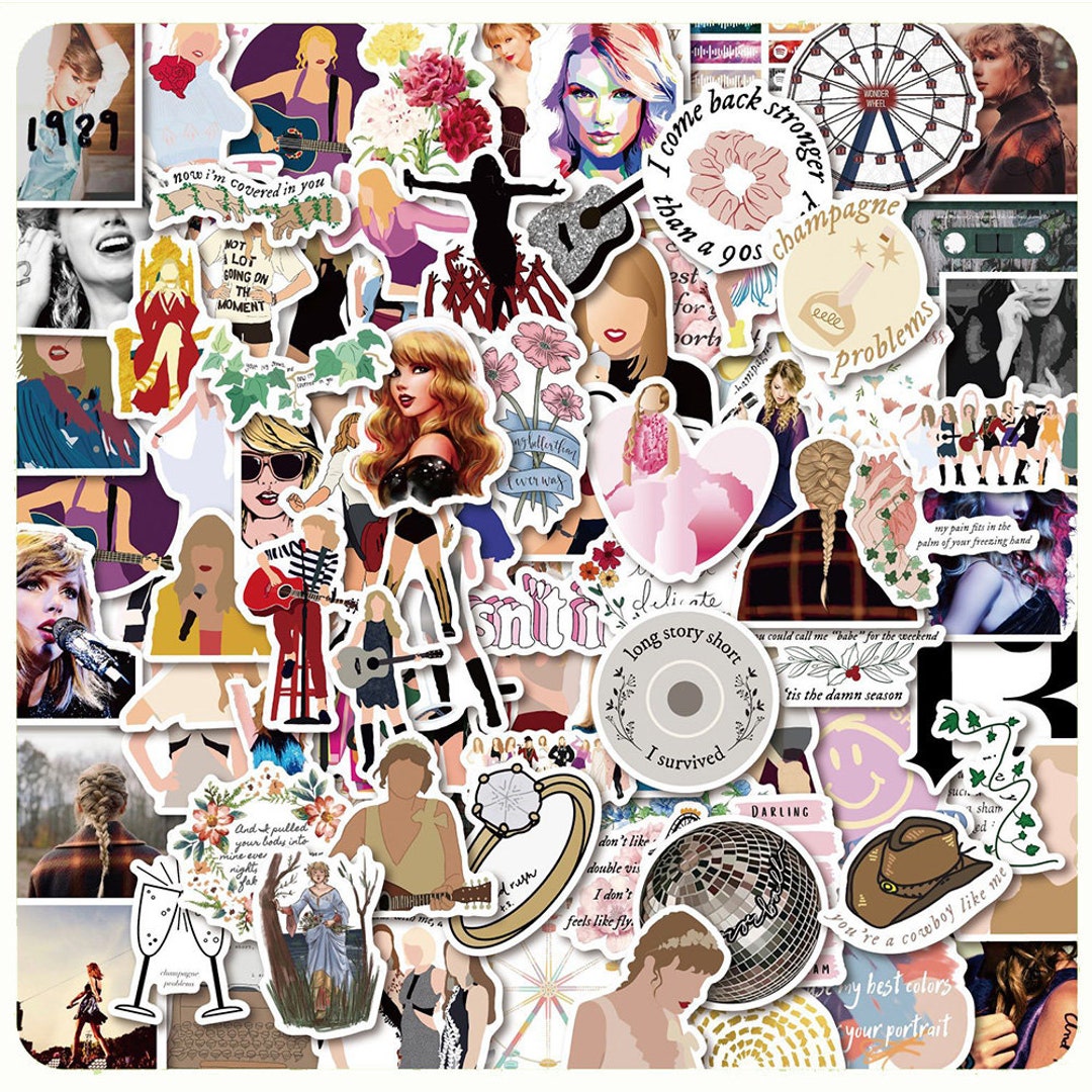 10-100 Pcs Taylor Swift Stickers, Swiftie Sticker, Eras Tour Stickers ...