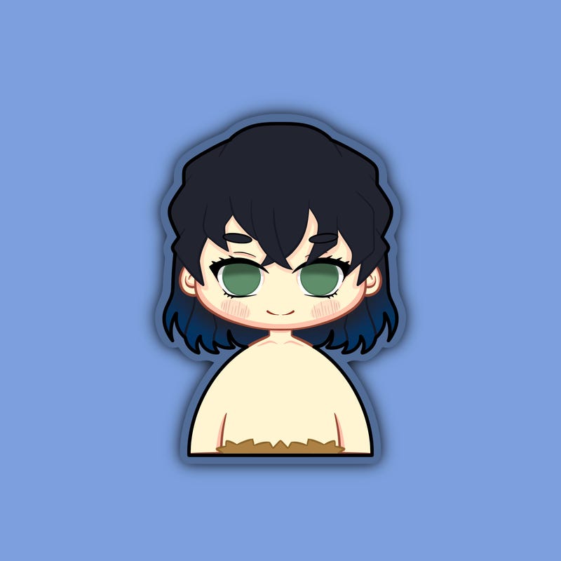 Inosuke Hashibira Chibi - Etsy
