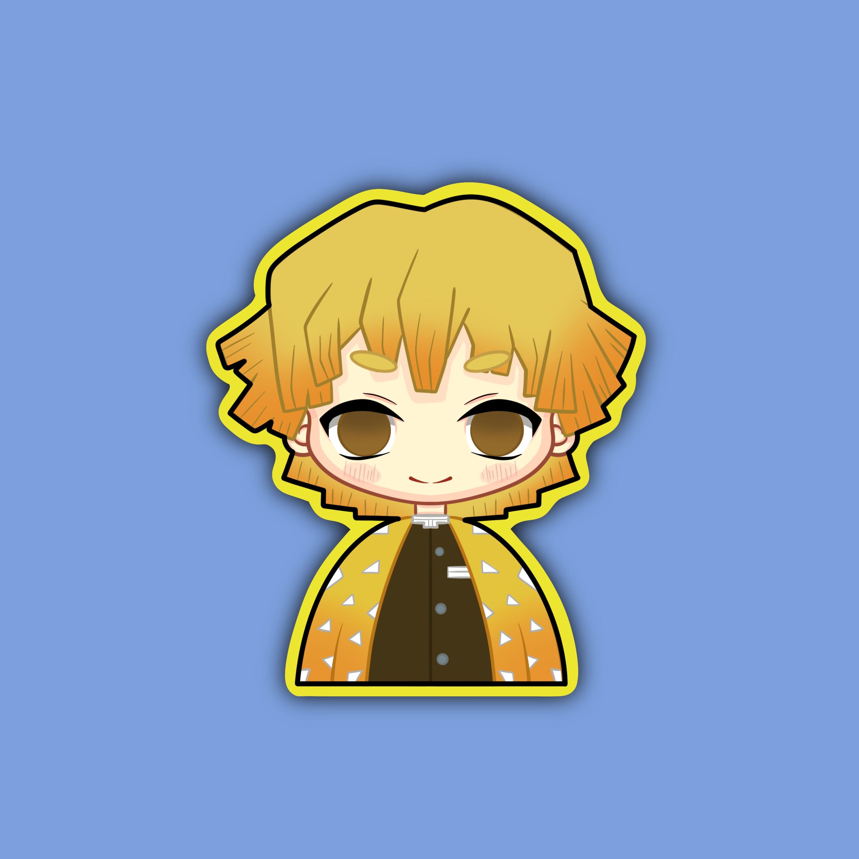 Demon Slayer - Zenitsu Agatsuma (sticker) - Etsy