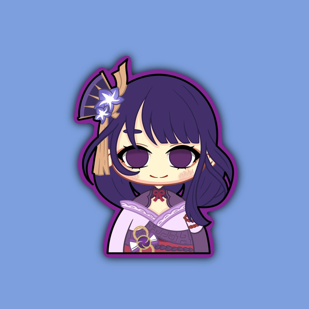 Genshin Impact Raiden Shogun sticker - Etsy