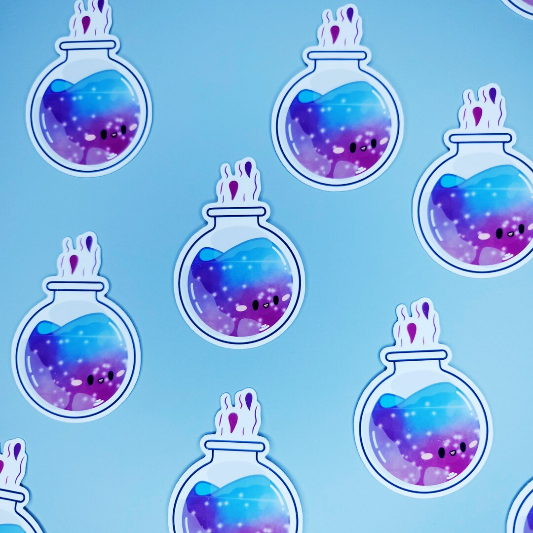 Magical Potion Sticker Cute Kawaii Stickers, Adorable Matte Glossy ...