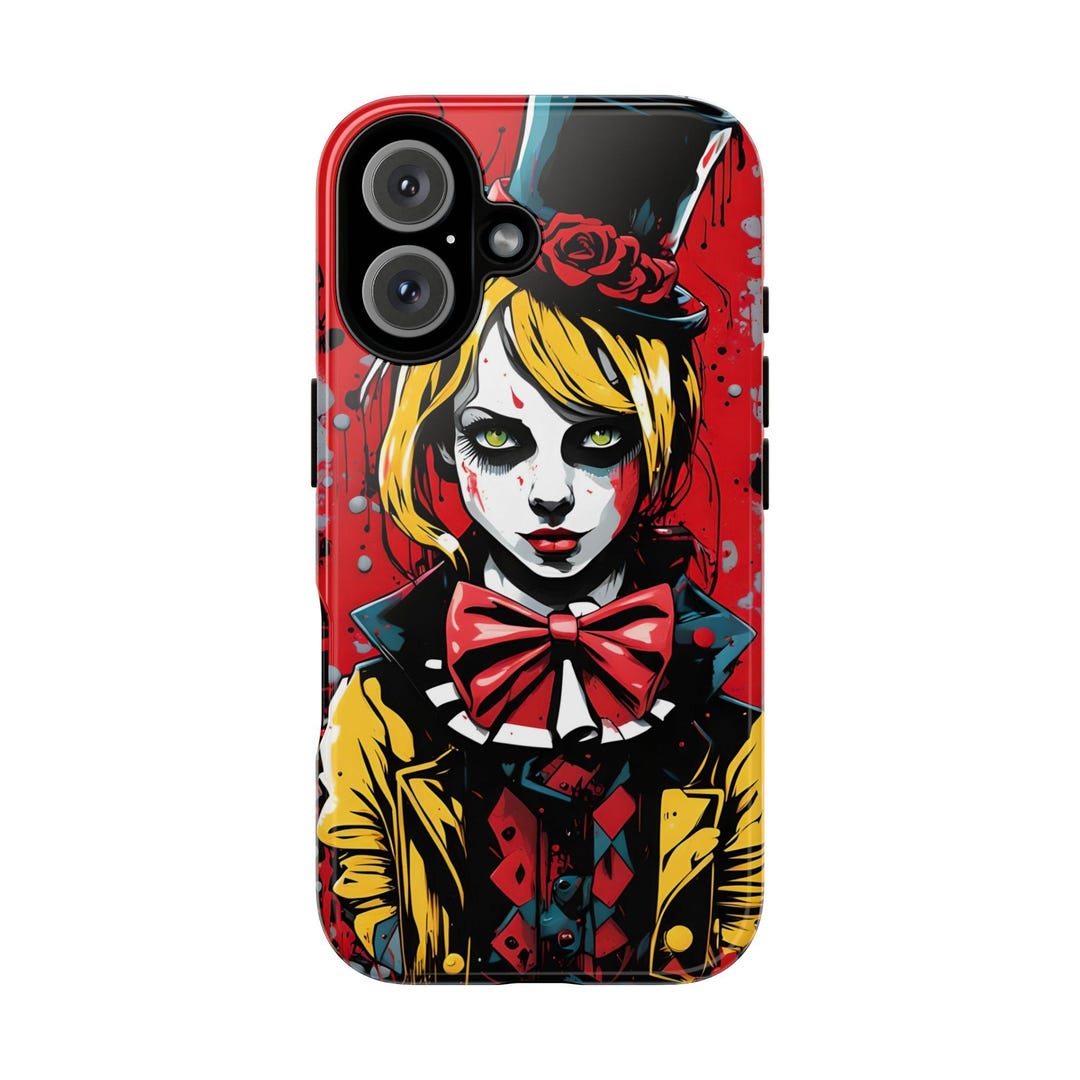Gothic Phone Case, Creepy Clown Design, Halloween Tough Cases, Horror ...