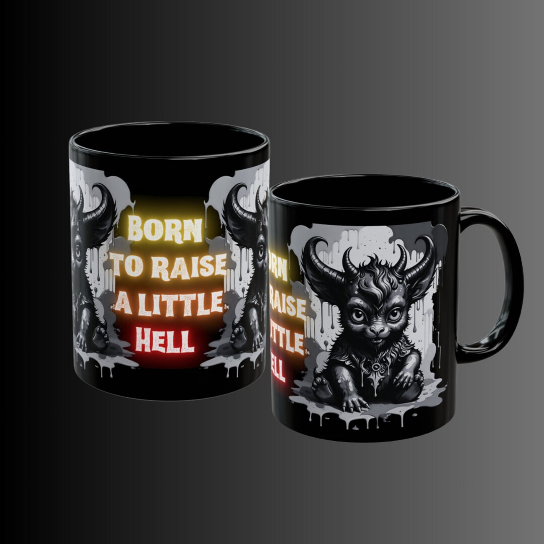 Gothic Demon Mug Cartoon Black Ceramic Cup for Hellraiser Gifts - Etsy