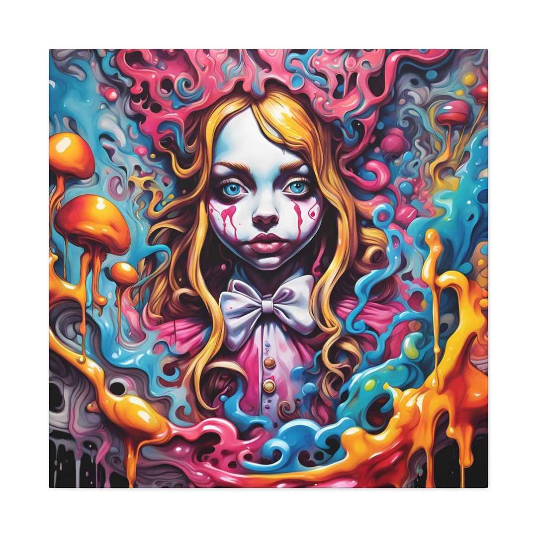 Sad Girl Alice Canvas Gallery Wraps - Etsy