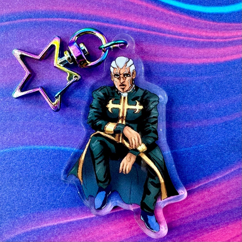 Jojo No Kimyou Na Bouken Part 6 Keychains, 2.5" Acrylic Charms. - Etsy