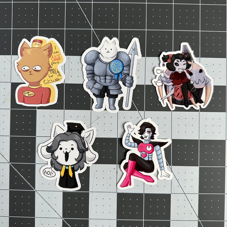 Undertale Stickers Temmie Mettaton EX Greater Dog Burgerpants Muffet - Etsy