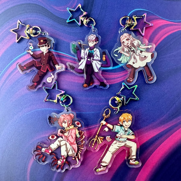 JJK Keychains, 2.5 Acrylic Charms. Nanami Kento, Satoru Gojo, Suguru ...